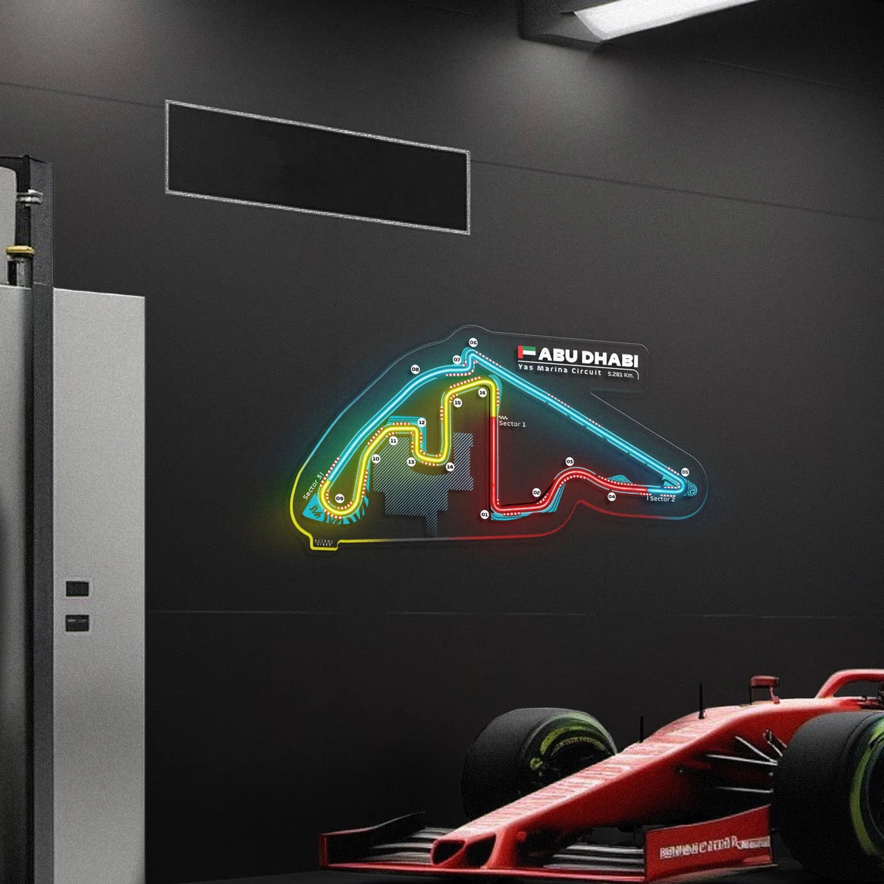 Yas Marina Circuit - Circuit de course F1 néon